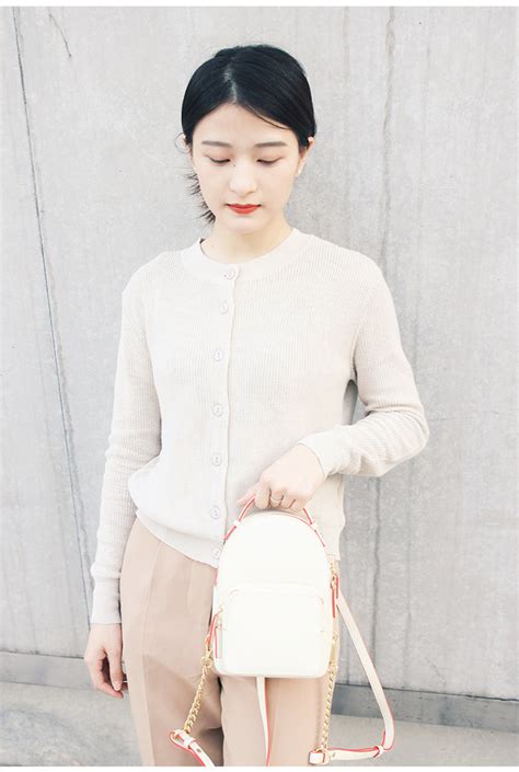 Cute White Mini Backpack