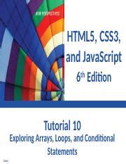 Ch10 Pptx HTML5 CSS3 And JavaScript 6th Edition Tutorial 10 Exploring
