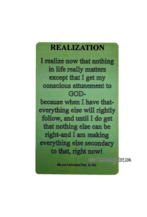 Wallet Card The Realization The Recovery Store