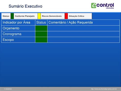 Status Report Projeto Nome Do Projeto Nome Do Cliente Ppt Carregar