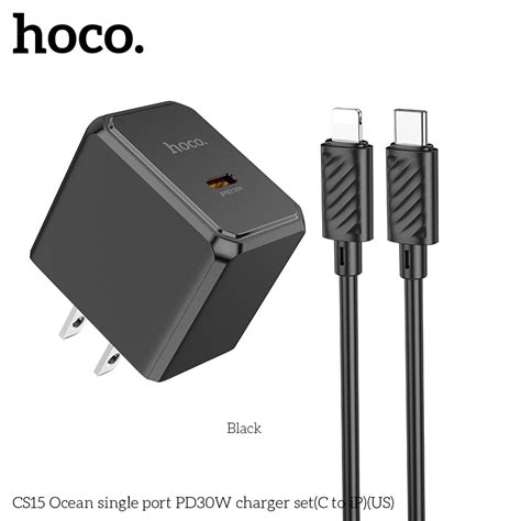 Củ sạc nhanh Hoco CS15 30W cổng ra Type C Bộ sạc nhanh 30W dành cho iphone 15 Samsung Oppo