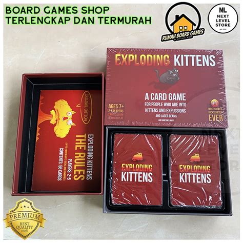 Jual ART O53Y Exploding Kittens Board Games ORI NSFW PARTY PACK BARKING