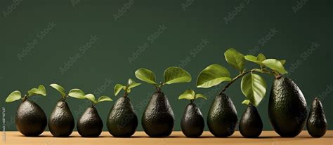 Ancestral Variety Of Small Avocados Known As Criollo With Thin
