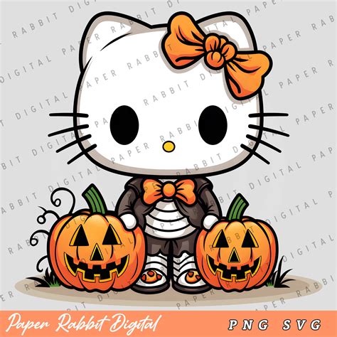 Hello Kitty Jack O Lantern Stencil