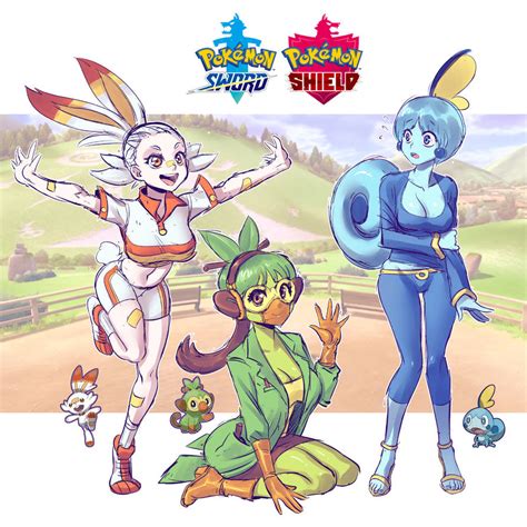 Pokemon Sword Shield Starters By Supersatanson On Deviantart