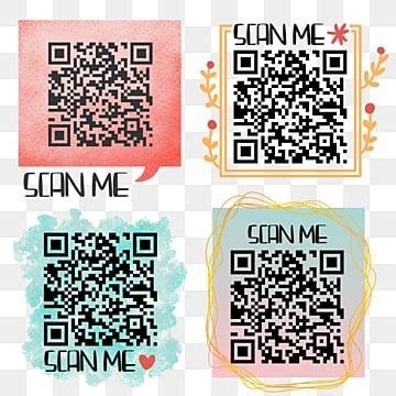 Scan Qr Code PNG Image Qr Code Scan Me Cute And Colorful Background Scan Code Digital PNG