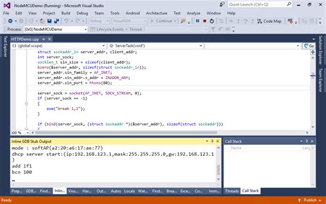 Developing Firmware For Nodemcu With Visual Studio Visualgdb Tutorials
