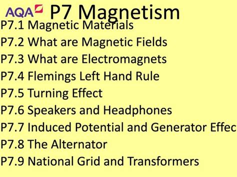 P77 Induced Potential And Generator Effect Teaching Resources