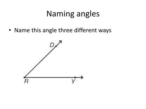 Three Ways To Name An Angle
