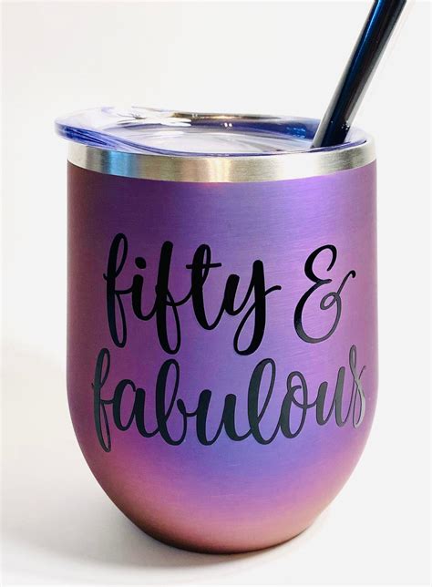 Sixty And Fabulous Wine Tumbler 60th Birthday T 60 And Etsy Artofit