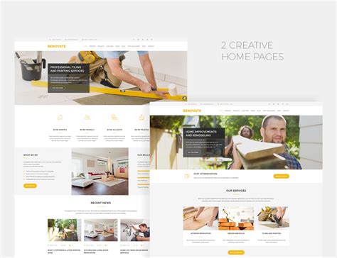 Renovate Construction Renovation Template Html Template With Cost Calculator Tool For
