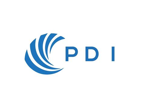 Pdi Letter Logo Design On White Background Pdi Creative Circle Letter