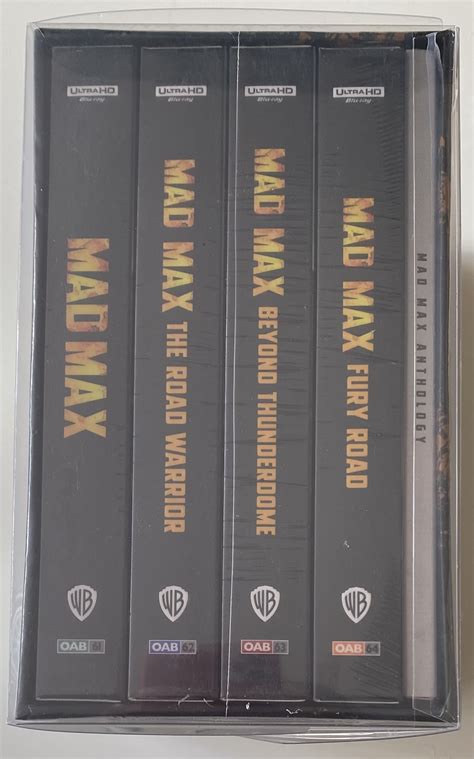 Mad Max Anthology 4k2d Blu Ray Steelbooks Oab 61 62 63 64