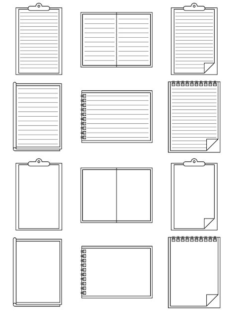 Premium Vector Notebook Element Design Notebook Icon