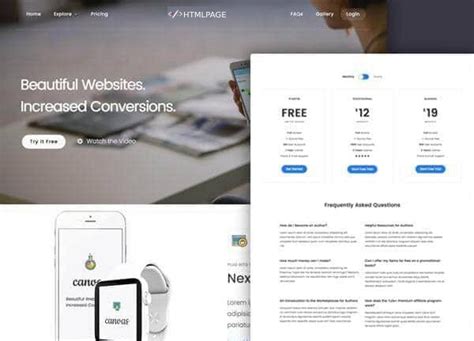 多用途html5网页模板 Htmlpage