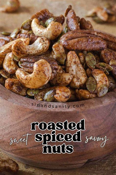 Spiced Nuts Recipe Vegan Just 5 Ingredients • Sip Sanity