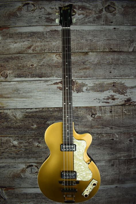 2021 Hofner Club Bass Gold Top Custom Finish