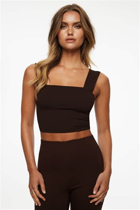 Lota Sculpt Tank Top Brown Dynamite