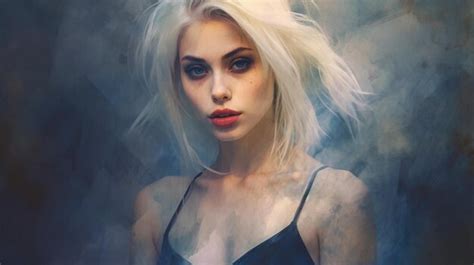 Premium Ai Image Fantasy Portrait Blonde Girl Model Fantasy Character