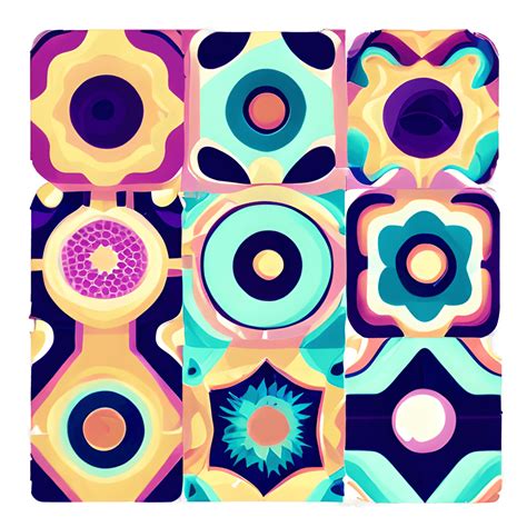 Retro Groovy Seamless Pattern Set · Creative Fabrica