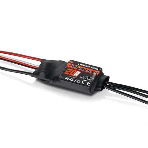 Hobbywing Skywalker 20a 2 3s Fixed Wing Esc With Bec From Wrekd Co