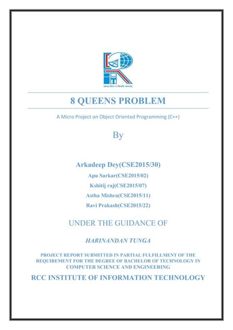 N Queens Problem Pdf