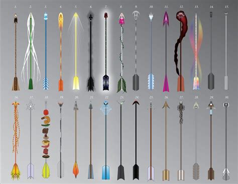 An Assortment Of Different Colored Arrows On A Gray Background