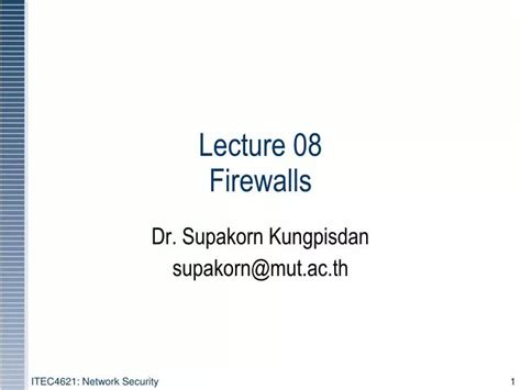 PPT Lecture Firewalls PowerPoint Presentation Free Download ID
