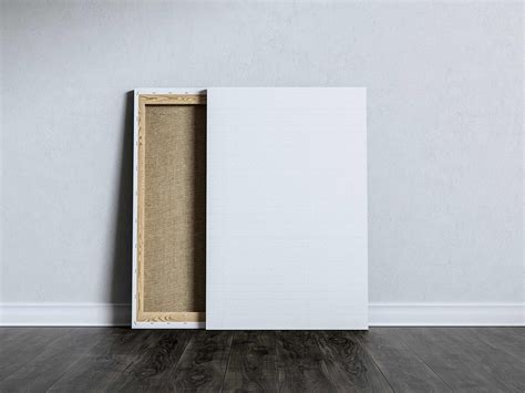 Free Premium Portrait Canvas Mockup Psd Psfreebies