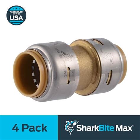Reviews For SharkBite Max 3 4 In Push To Connect Brass Coupling