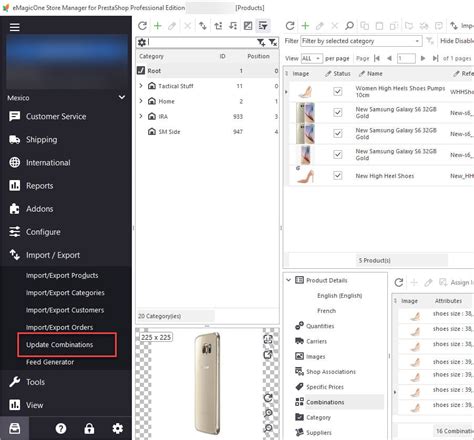 PrestaShop Combination Update Wizard Mass Conbinations Update