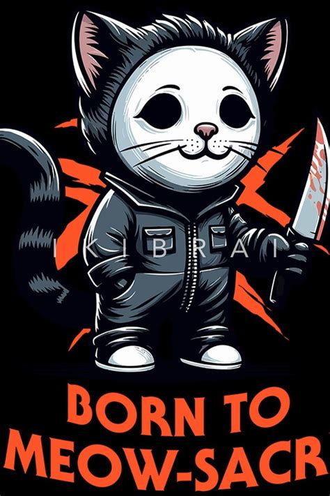 Michael Myers Cat Horror Halloween Killer Cat Michael Myers