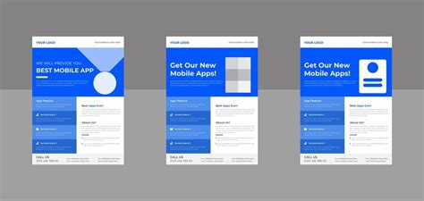 Premium Vector Mobile App Promotion Flyer Template Mobile App Flyer