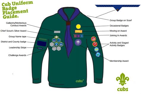 Cub Badge Positions 30th North Leeds Falkoner Scout Group