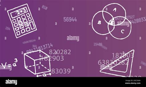 Digital Image Of Geometrical Concept Icon Against Multiple Changing