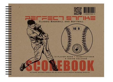Perfect Strike Baseball Scorebook With Rules And Scoring Instructions