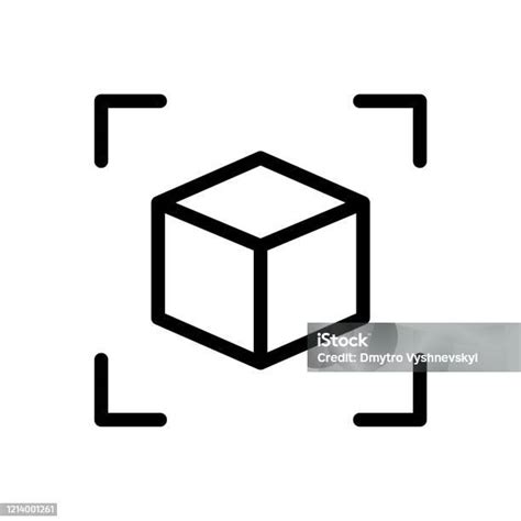 增強現實 3d 物件輪廓向量圖示隔離在白色背景上用於網頁設計移動應用ui 設計和列印的 Ar 和虛擬實境線圖示未來技術概念向量圖形及更多360