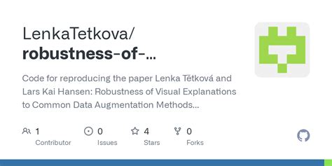 GitHub LenkaTetkova Robustness Of Explanations Code For Reproducing