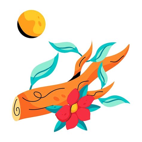 Premium Vector Latest Flat Icon Of Tree Branch