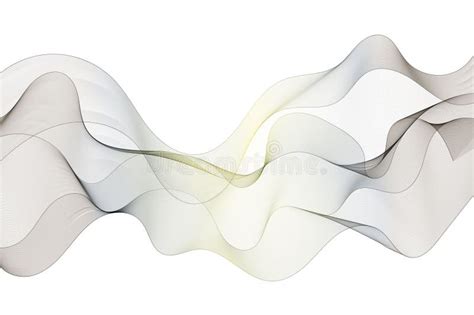 Abstract Smooth Color Wave Vector Curve Flow Blue Motion Illustration Smoke Design Vector