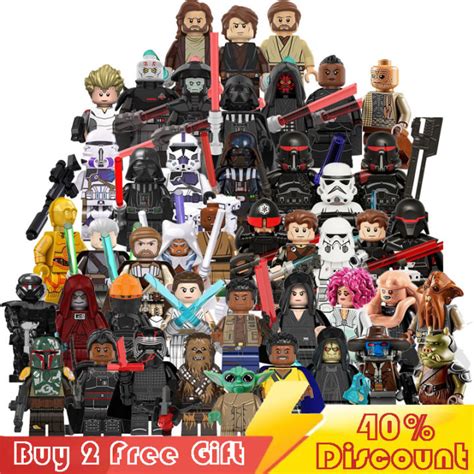 Stars Wars Building Blocks Toy Jedi Knight Imperial Stormtrooper Luke
