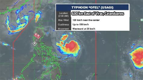 Ofel Isa Nang Malakas Na Bagyo Cagayan At Iba Pang Lugar Signal No 1