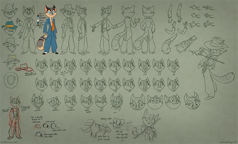 Ivy And Rocky Character Sheets For The Lackadaisy Animated Short Film Final Art By The