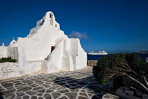 그리스의 유명한 관광 랜드마크 미코노스 섬의 코라 마을에 있는 파나기아 파라포르티아니의 그리스 정교회 사진 배경 및 무료 다운로드를위한 그림 Pngtree