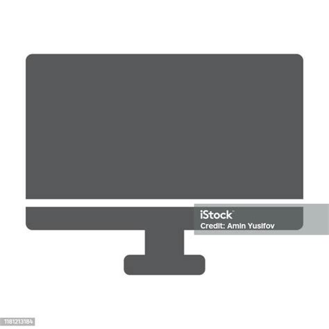 모니터 문양 아이콘 바탕 화면 및 장치 컴퓨터 디스플레이 기호 벡터 그래픽 흰색 배경에 단단한 패턴 0명에 대한 스톡 벡터 아트 및 기타 이미지 Istock
