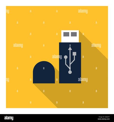 Usb Memory Icon Technology Design Vector Graphic Stock Vector Image