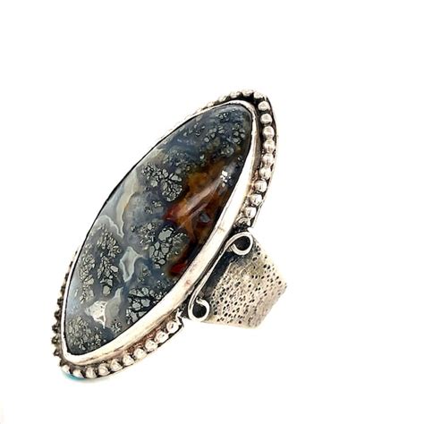 Oval Marcasite Ring Etsy