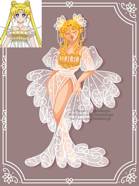 I Redesigned Princess Serenitys Dress In My Own Style Rsailormoon