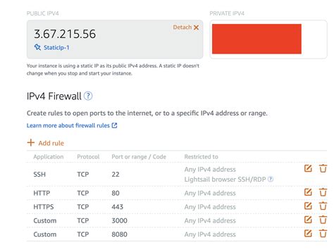 Java Connection Refused When Requesting The Server Aws Lightsail Stack Overflow