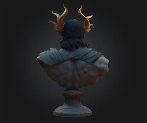 3d File Hades Bust Stlobjglbfbx 👤 ・template To Download And 3d Print・cults